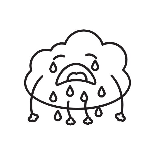 Crying Cloud Icon - Free PNG & SVG 1325637 - Noun Project