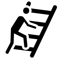 Man climbing ladder Icon - Free PNG & SVG 158901 - Noun Project