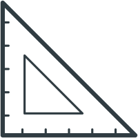 Drafting Triangle Icon - Free PNG & SVG 270190 - Noun Project