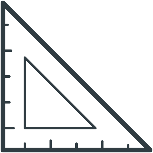 Drafting Triangle Icon - Free PNG & SVG 270330 - Noun Project
