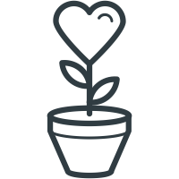 Heart on Plant Icon - Free PNG & SVG 273393 - Noun Project