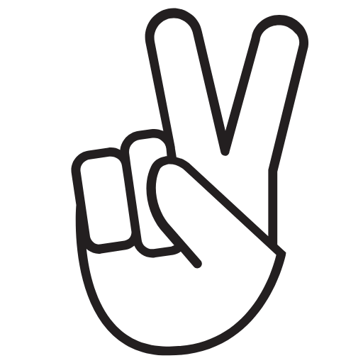 Sign language V Icon - Free PNG & SVG 306460 - Noun Project