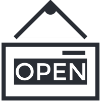 Open Signboard Icon - Free PNG & SVG 312789 - Noun Project